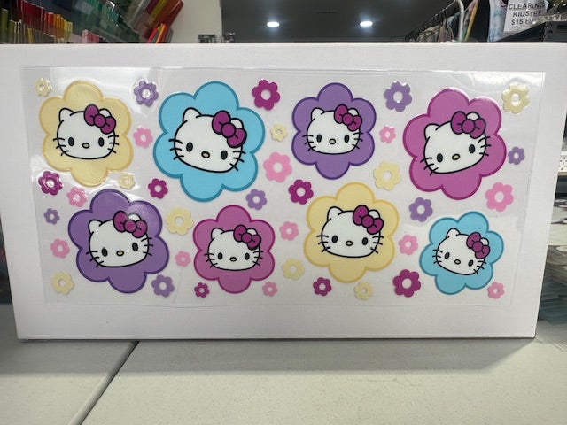 1534. Hello Kitty 16oz uv sticker wrap | Designit Blanks WA