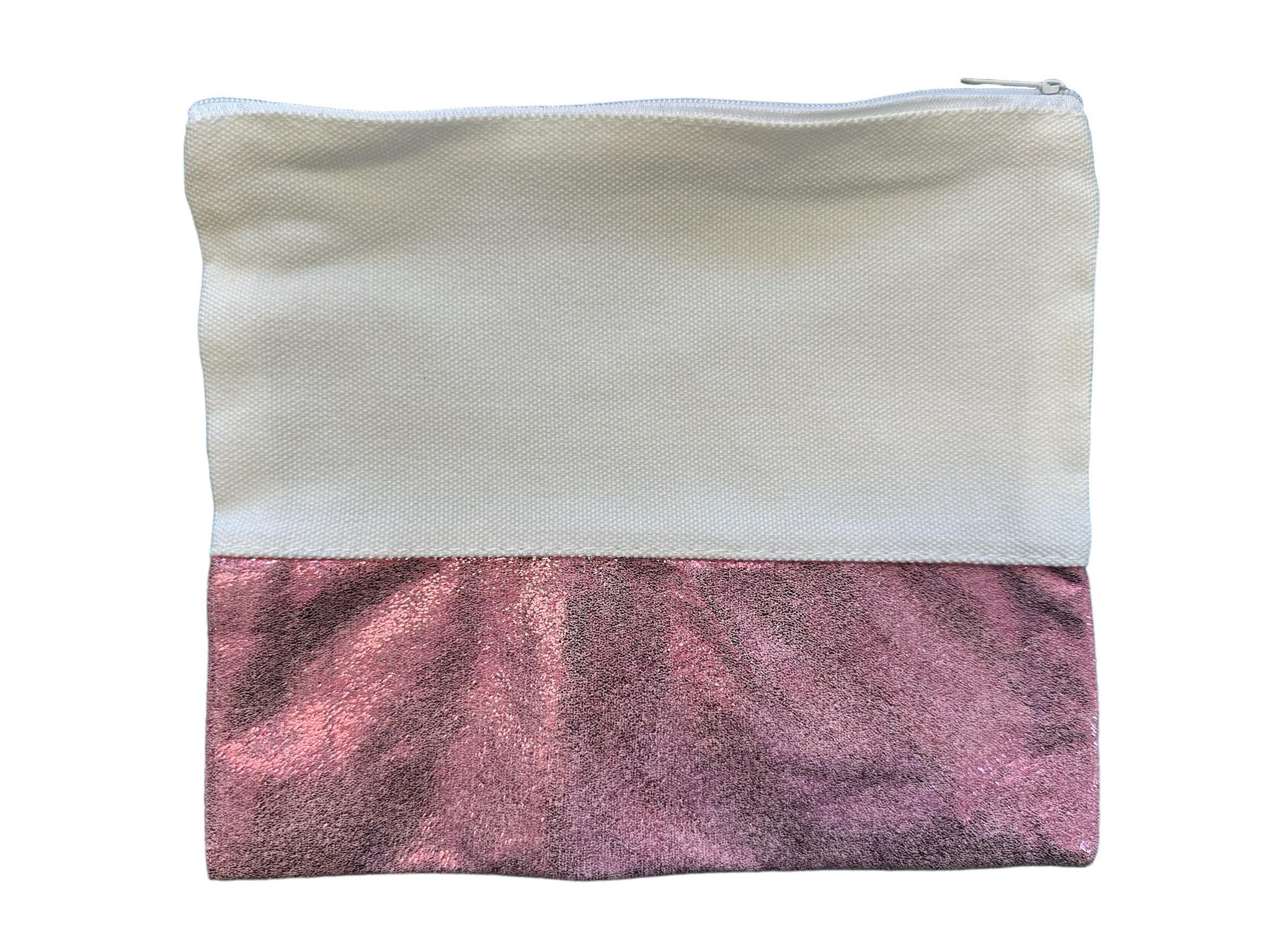 Glitter Pink Sublimation Zipper Pouch | Designit Blanks WA