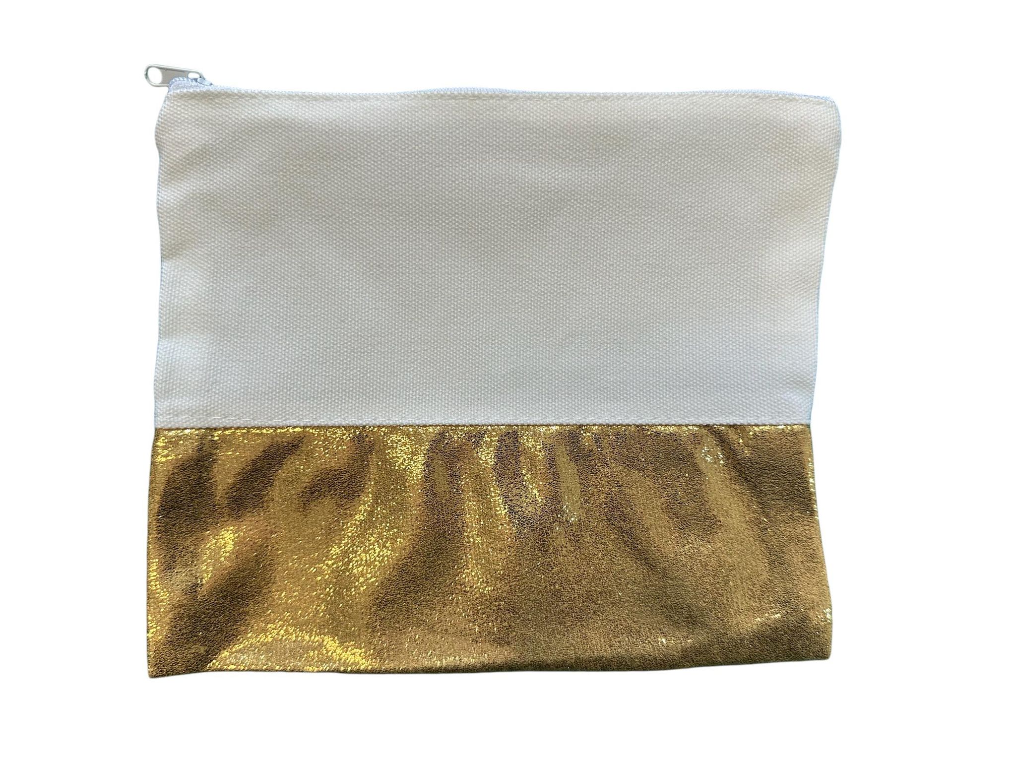 Glitter Gold Sublimation Zipper Pouch | Designit Blanks WA