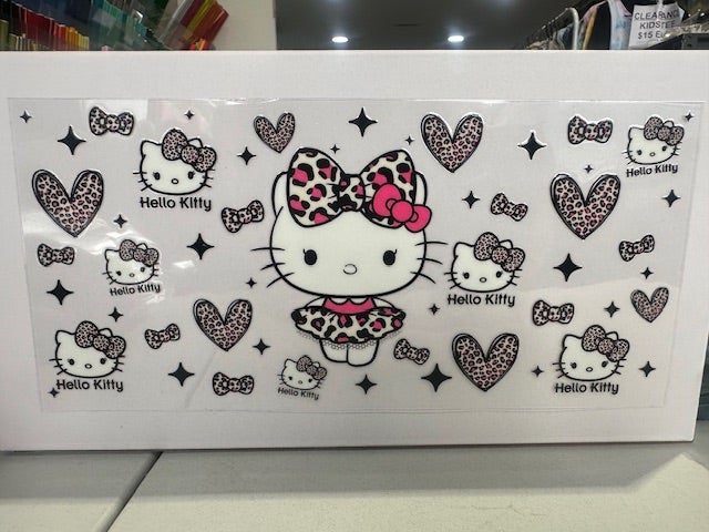 1518. Hello Kitty 16oz uv sticker wrap | Designit Blanks WA