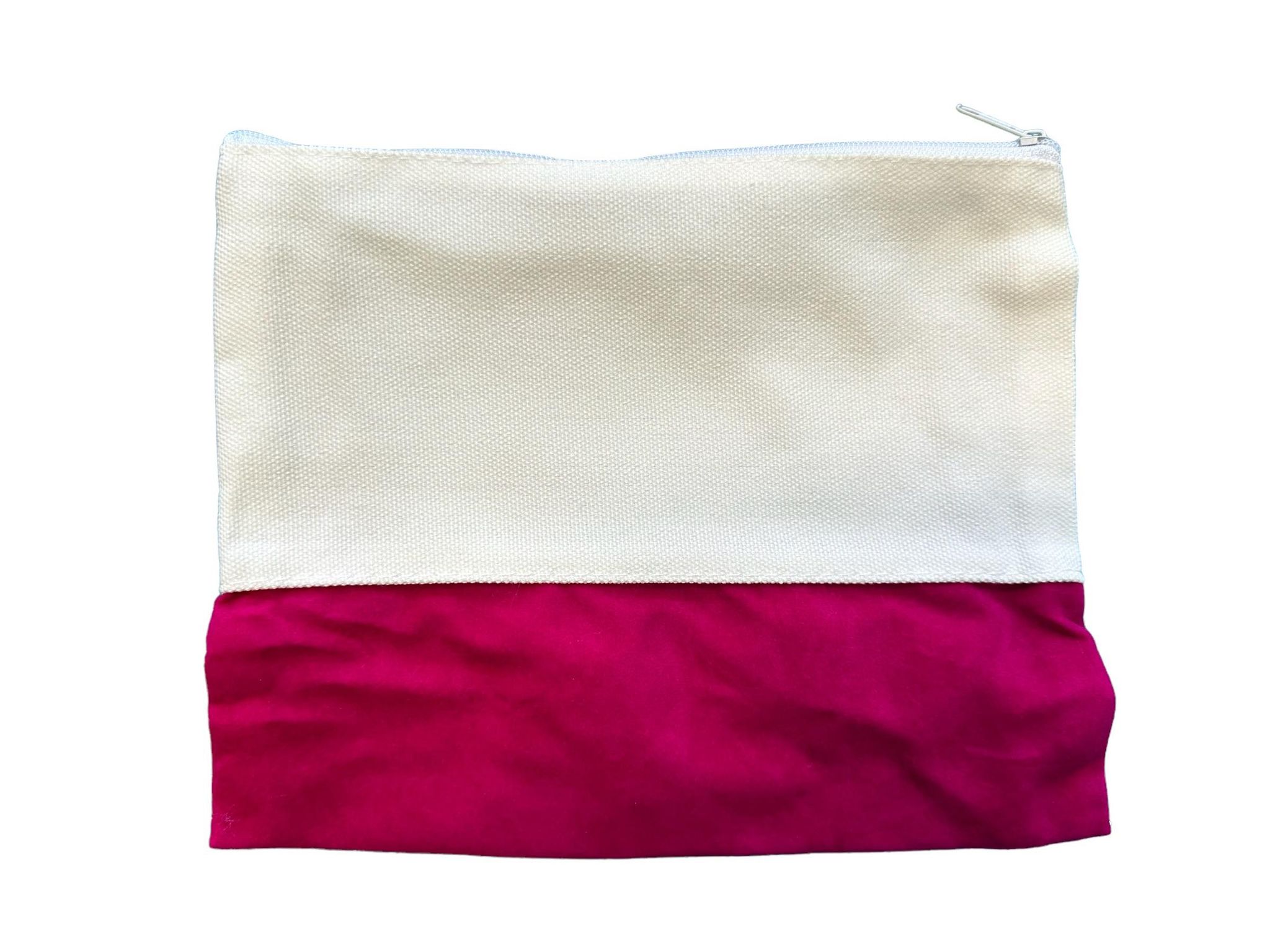 Velvet Hot Pink Sublimation Zipper Pouch | Designit Blanks WA