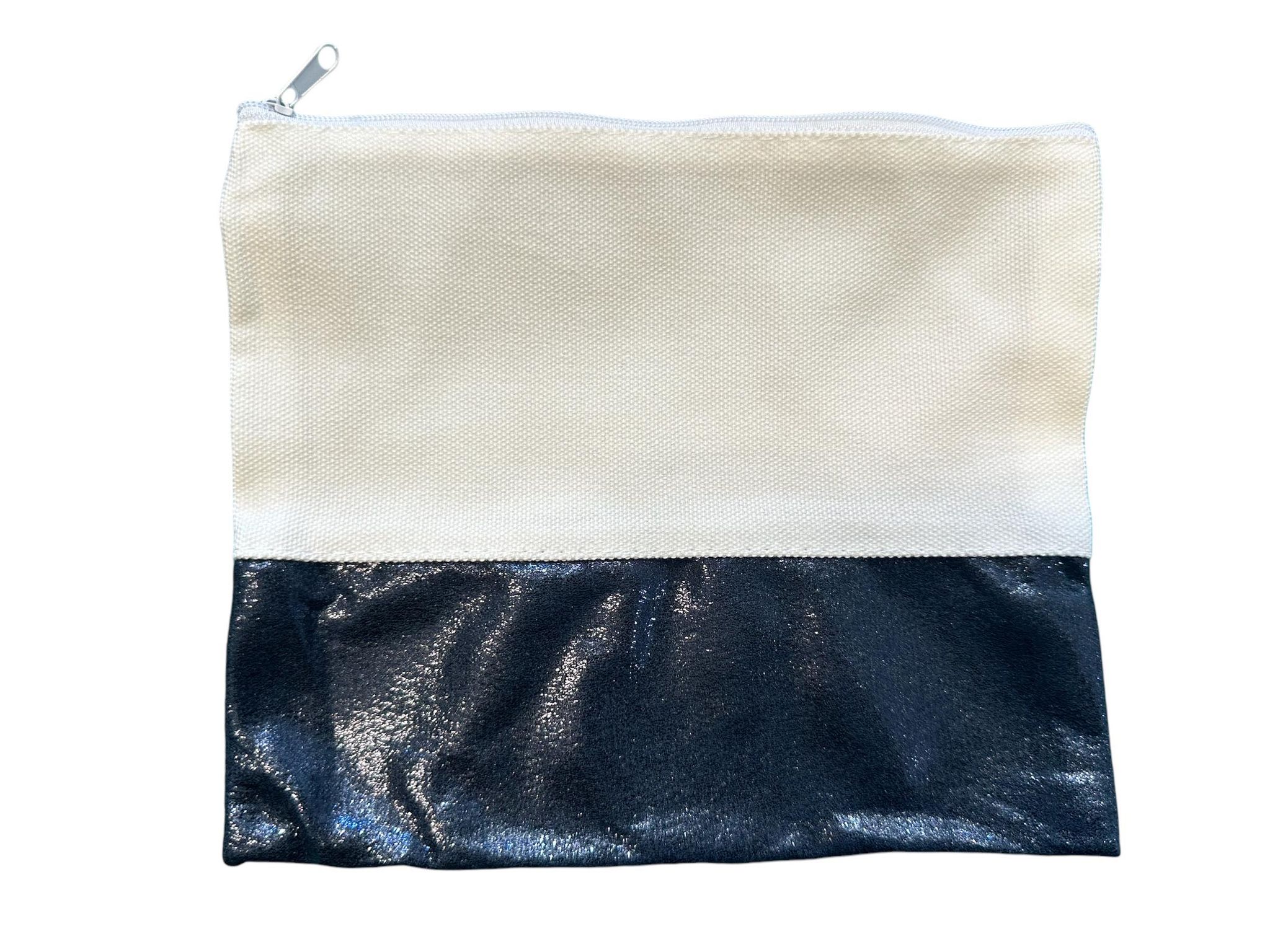 Glitter Navy Sublimation Zipper Pouch | Designit Blanks WA