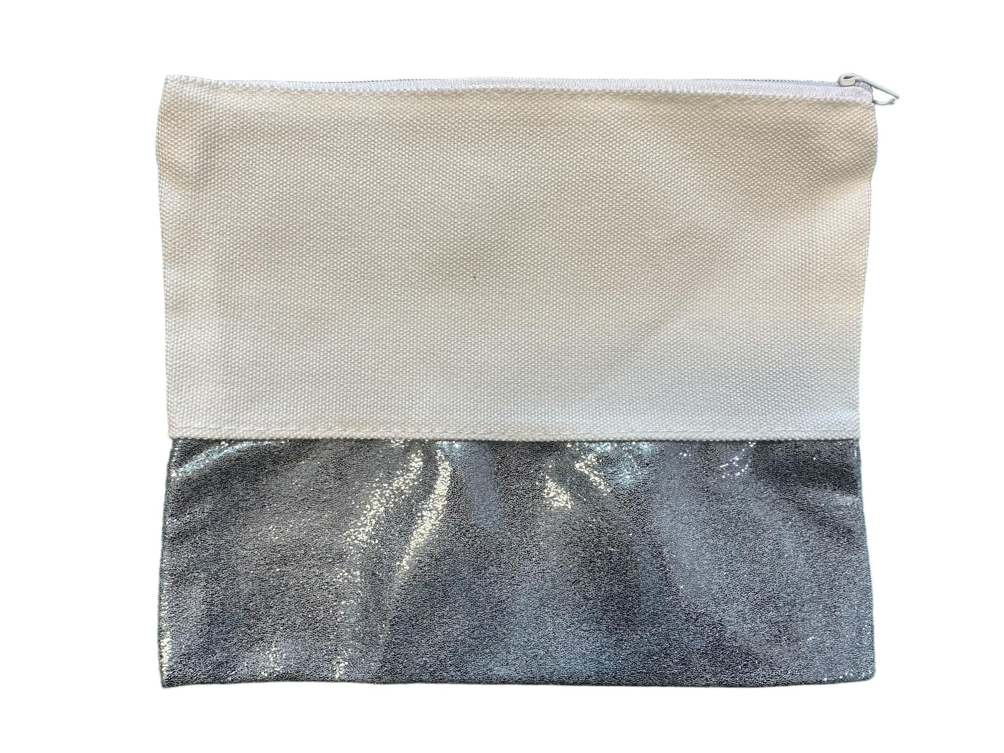 Glitter Baby Blue Sublimation Zipper Pouch | Designit Blanks WA