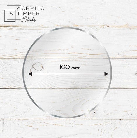 3mm Acrylic Circle - 100mm | Designit Blanks WA