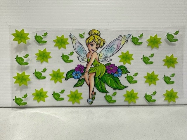 1177. 16oz uv sticker wrap Tinkerbell | Designit Blanks WA