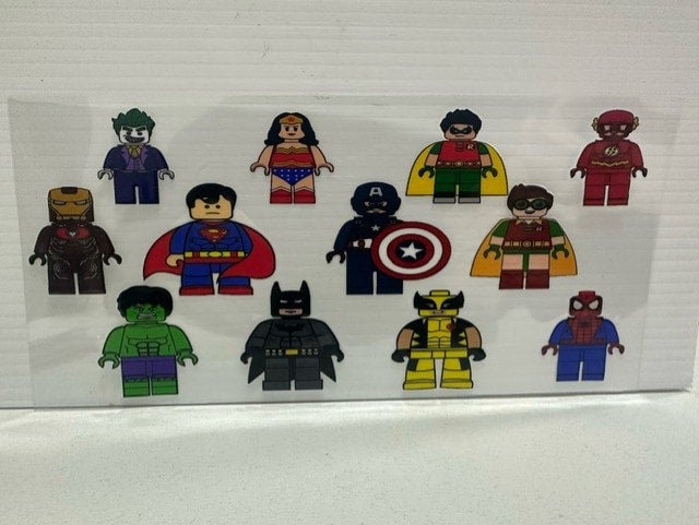 1202. 16oz uv sticker wrap Lego | Designit Blanks WA